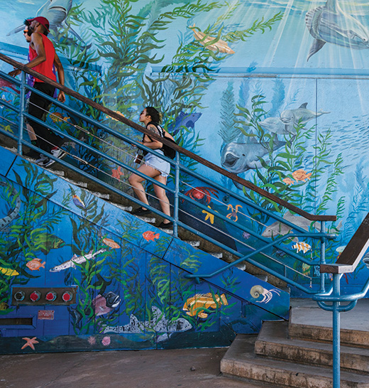 Murales callejeros: zona del muelle de Santa Mónica/Ocean Avenue ...